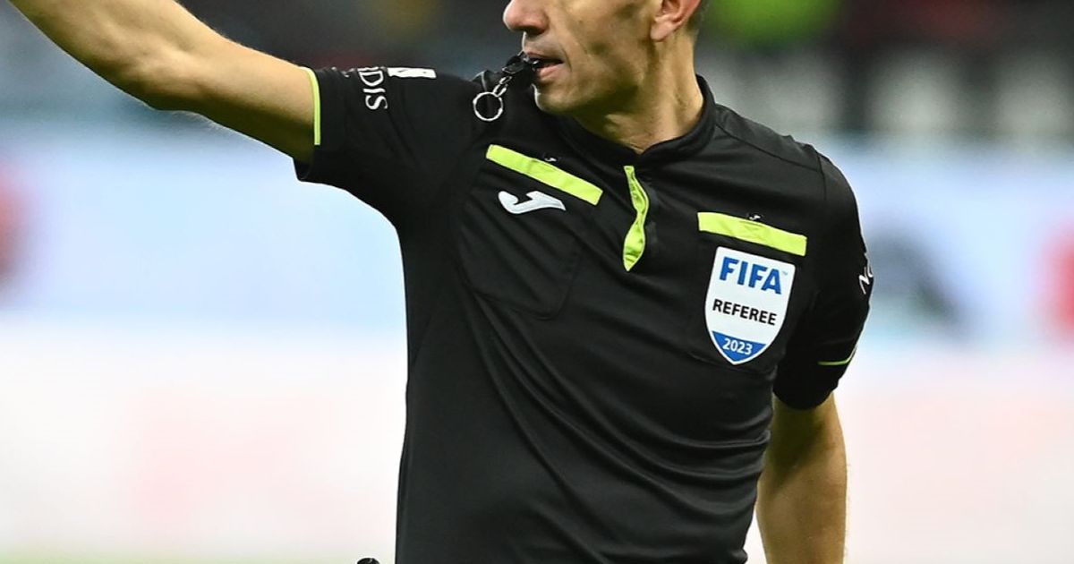 Marcel Bîrsan arbitrează un meci în preliminariile UEFA Champions ...